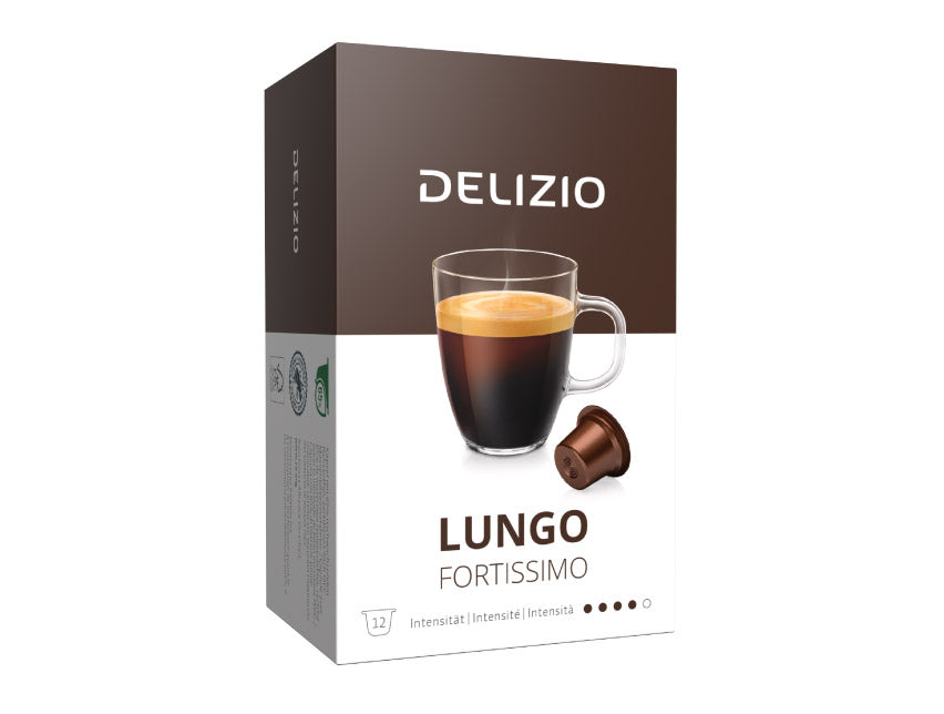 Lungo Fortissimo – capsules de café | Delizio – Delizio.ch